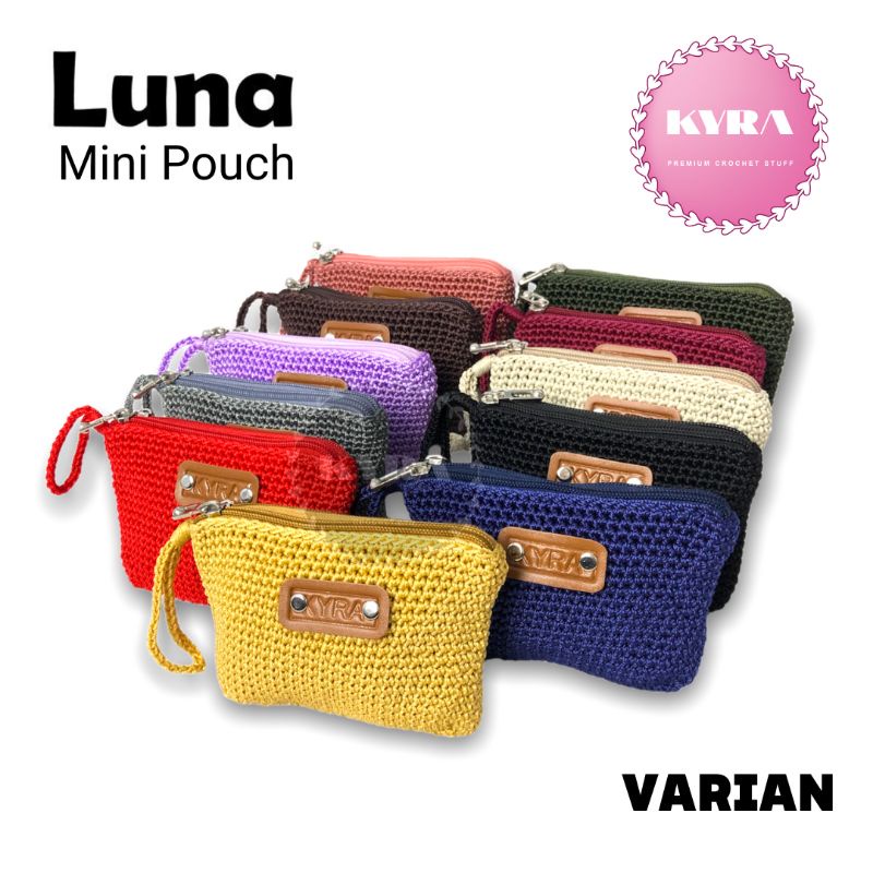 Jual DOMPET RAJUT LUNA/MINI POUCH | Shopee Indonesia