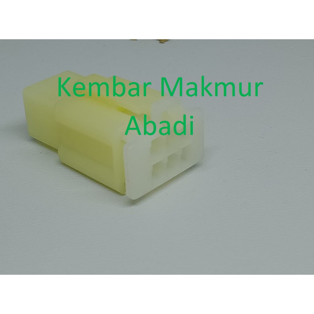 Jual Socket 6 Pin Kecil+Skun / Soket Motor / Konektor Motor/ Connector ...