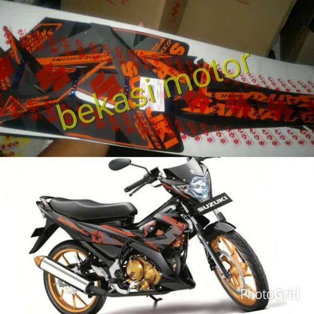 Jual stiker striping sticker suzuki satria fu facelift one million 2014 ...
