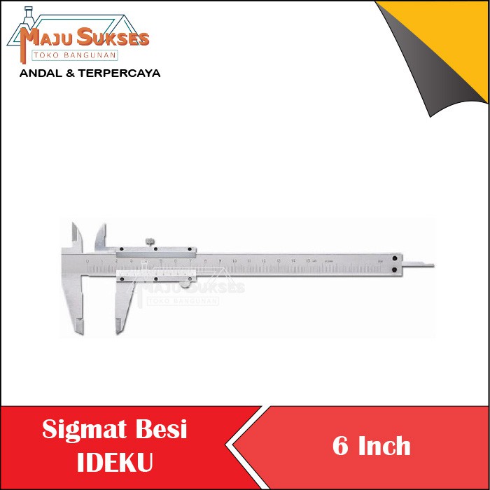 Jual SIGMAT SIKMAT BESI 6" 150MM 6 " INCH 15CM 15 CM KOTAK KAYU VERNIER ...