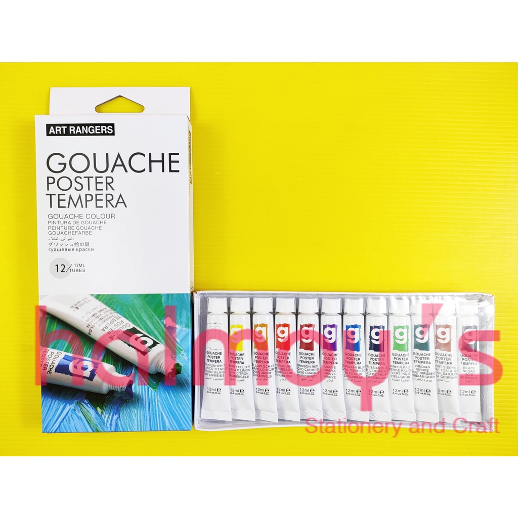 Jual CAT GOUACHE ART RANGERS 12ML X 12 W | Shopee Indonesia
