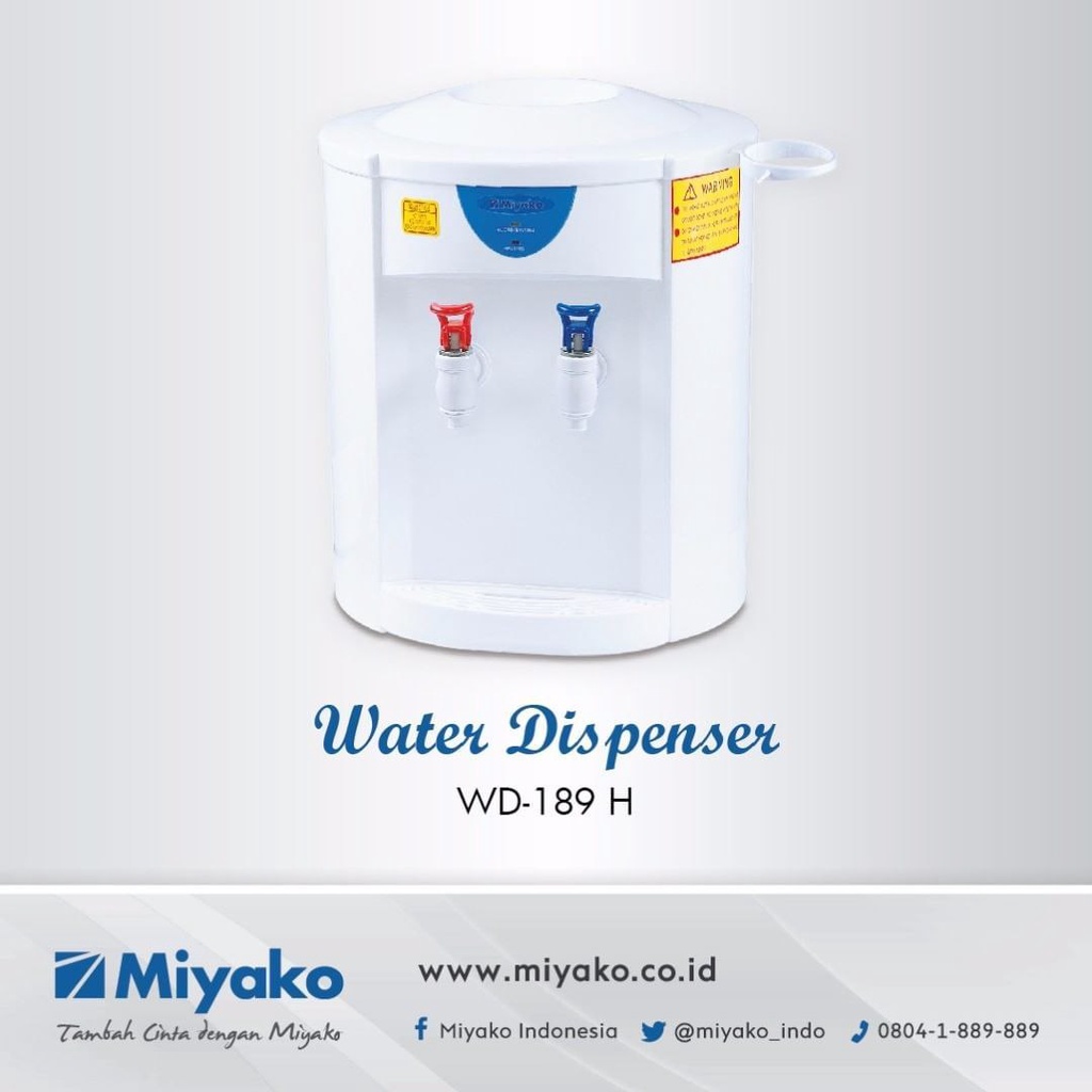 Jual Dispenser Galon atas Miyako Dispenser Air Miyako WD 186 H ...