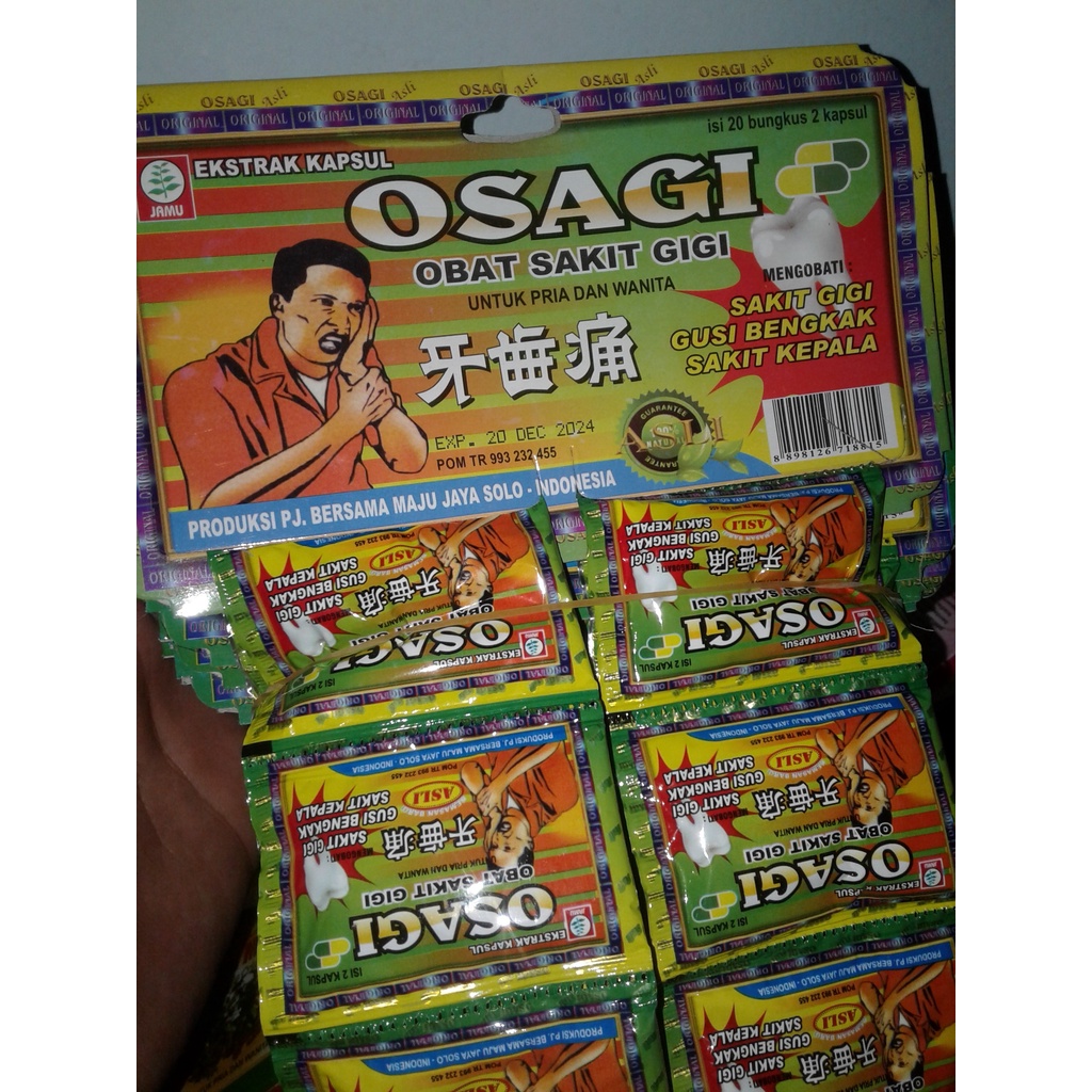 Jual Jamu OSAGI Kapsul Obat Sakit Gigi | Shopee Indonesia