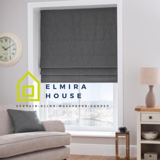 Jual Roman shade bahan Blackout 100% (krey gorden minimalis) | Shopee ...