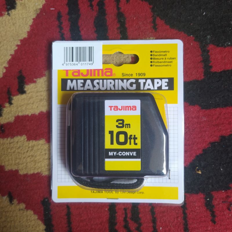 Jual meteran TAJIMA 3 meter MY - CONVE 10 ft TAJIMA made in JAPAN ORIGINAL | Shopee Indonesia