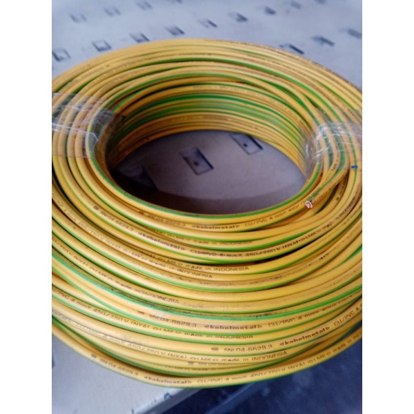 Jual per 10 meter Kabel Grounding NYA 4mm merk Kabel Metal | Shopee ...