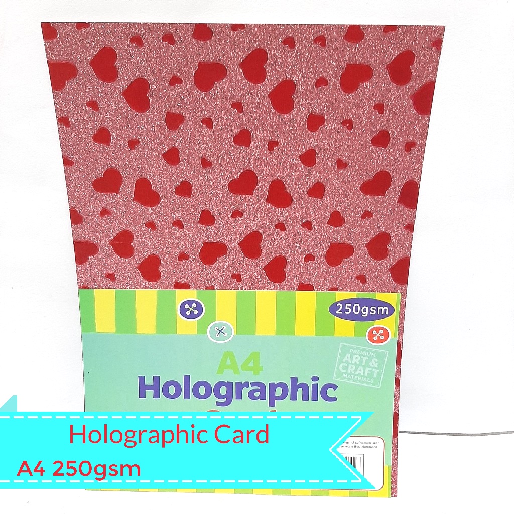 Jual Kertas Holographic Card Glitter Paper A4 250gsm | Shopee Indonesia