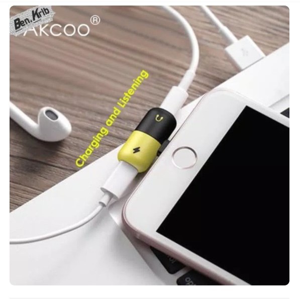 Jual Lightning Splitter iPhone Capsule Dual Lightning 1 To 2 Connector ...