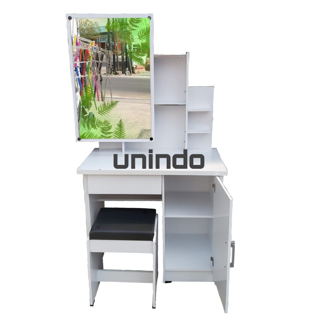 Jual MEJA RIAS MINIMALIS PUTIH CERMIN SLIDING | Shopee Indonesia