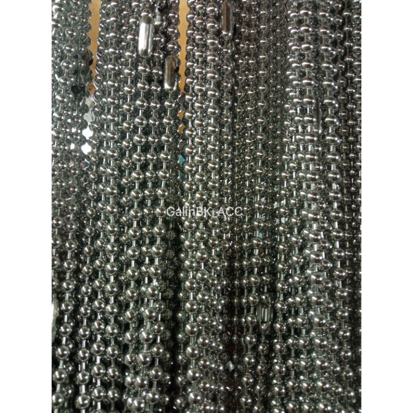 Jual kalung biji lada titanium, baja/kalung biji lada stainless Stell ...