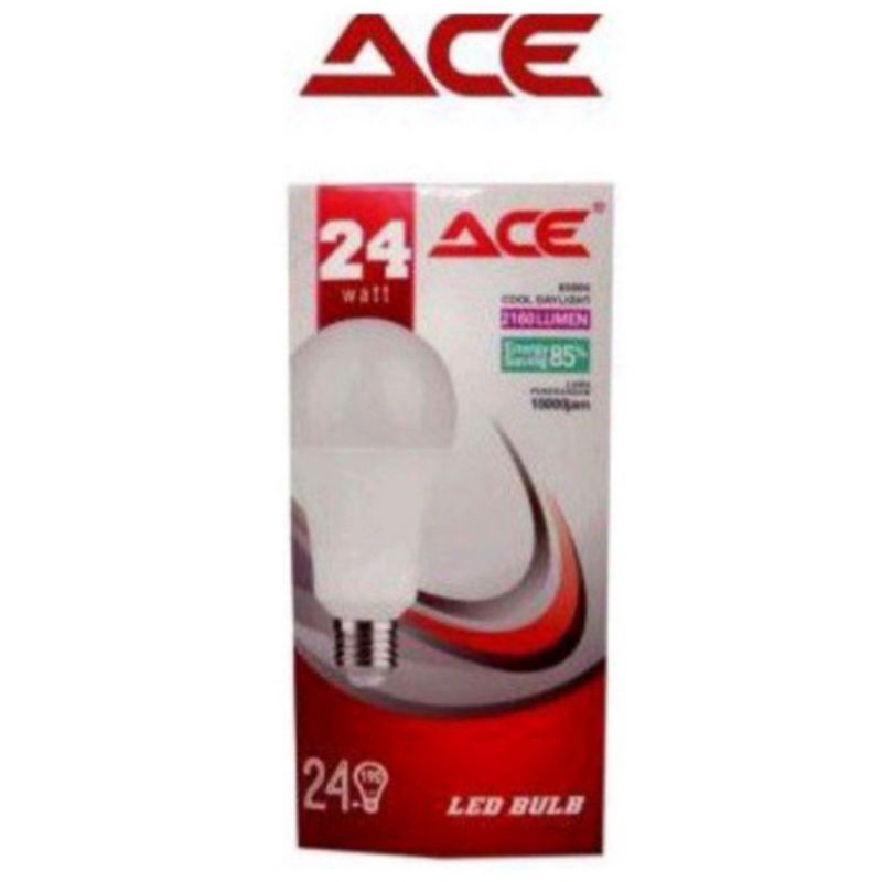 Jual ACE Lampu LED Bulb 24W 24 Watt Putih Bergaransi | Shopee Indonesia