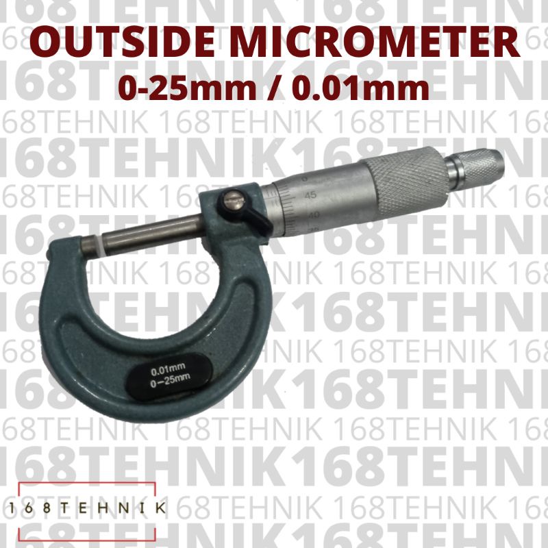 Jual Outside Micrometer 0-25 mm 0.01 mm / Mikrometer Luar / Ukur ...