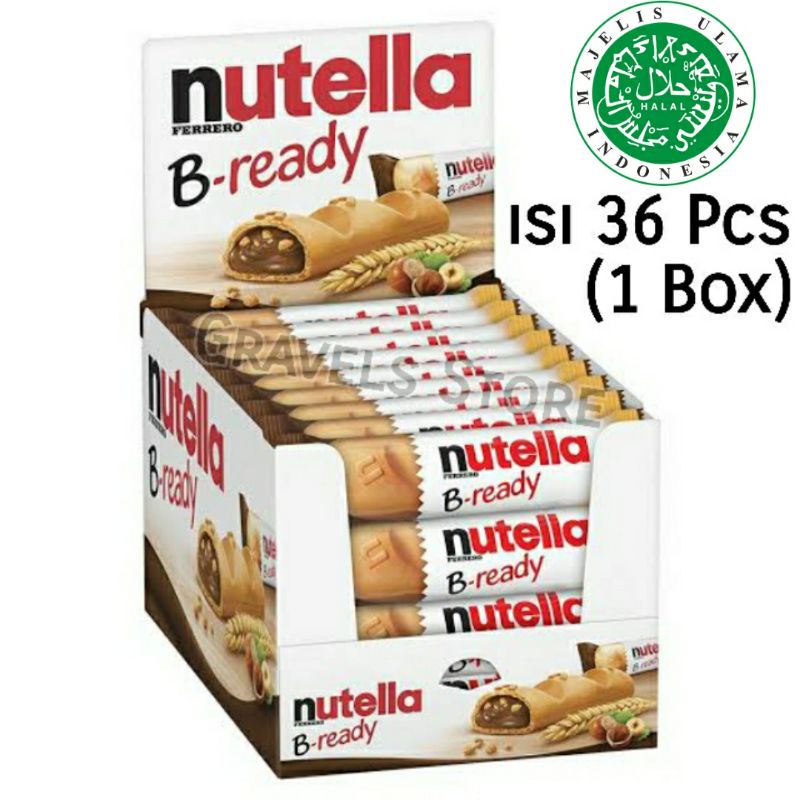 Jual [isi 36 Pcs] Ferrero Nutella B Ready / BReady - Cokelat Hazelnut ...