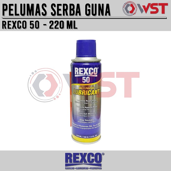 Jual Rexco 50 Multi Purpose Lubricant - Pelumas anti karat - 220 ml ...