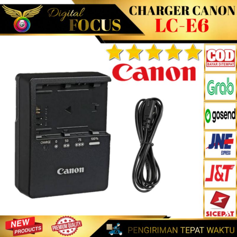 Jual Charger Canon LC-E6 for 70D 80D 60D 7D | Shopee Indonesia