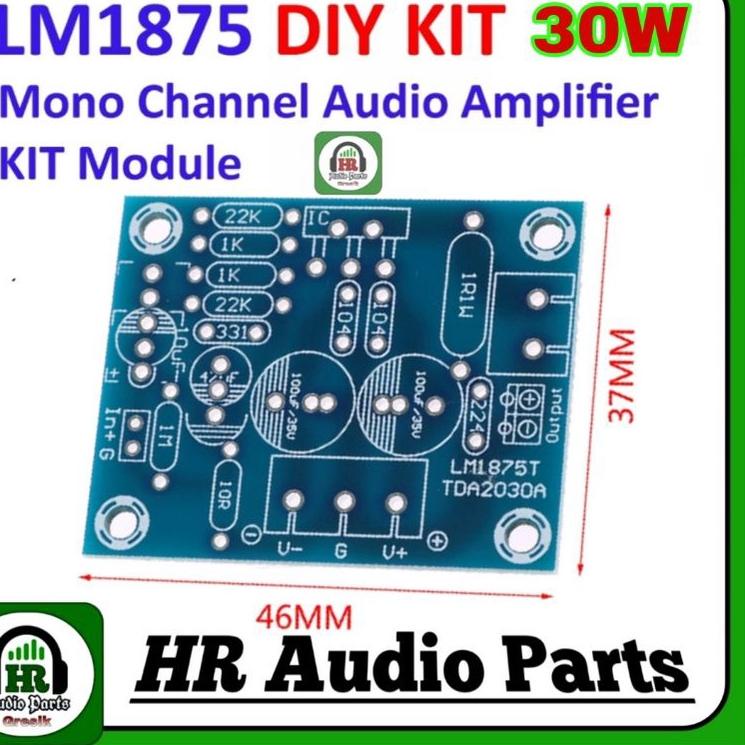 Jual Paling Diminati! LM1875T mono 30W amplifier board speaker power amplifier PCB DIY kit ...