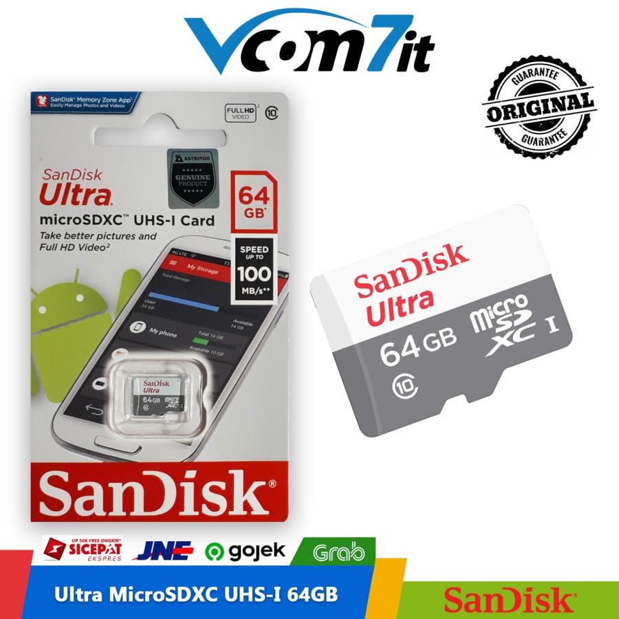 Jual Sandisk Ultra Microsd 16GB 32GB 64GB 128GB 256GB SDXC UHS-I Micro SD Class10 | Shopee Indonesia