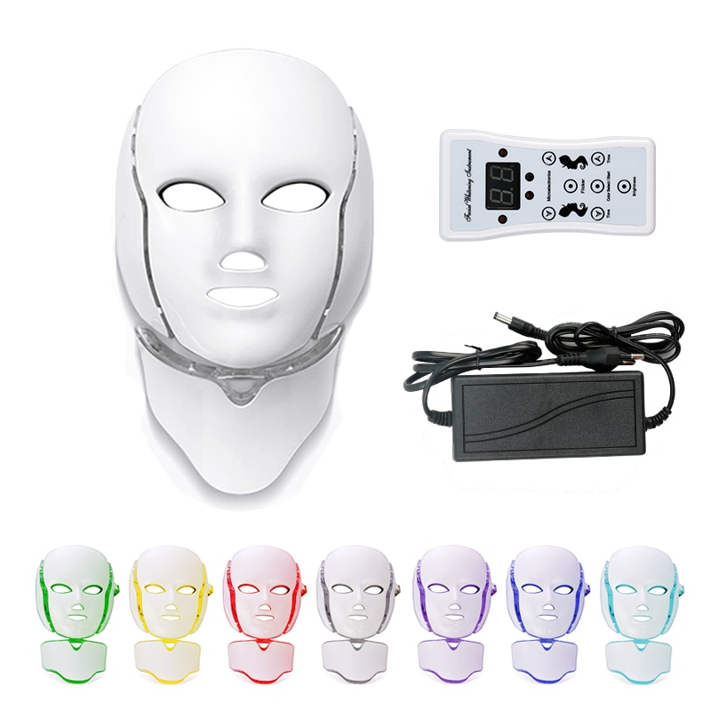 Jual PREORDER Kecantikan Foton LED Facial Masker Terapi 7 Warna LED ...