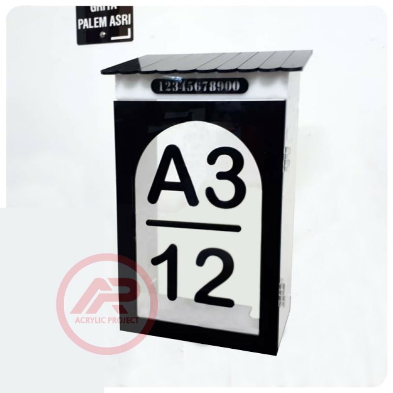 Jual BOX AKRILIK METERAN LISTRIK TOKEN + NO RUMAH | Shopee Indonesia