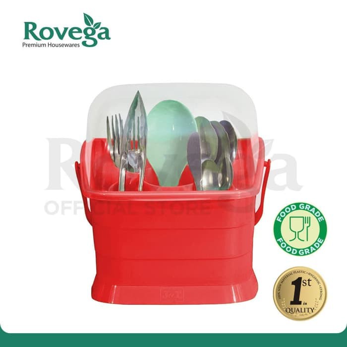 Jual Rovega Big Spoony Tempat Sendok Premium Food Grade MERAH | Shopee ...