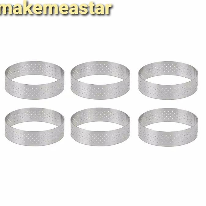 Jual Round Perforated French Tart Pie Ring Stainless Steel (Cetakan ...