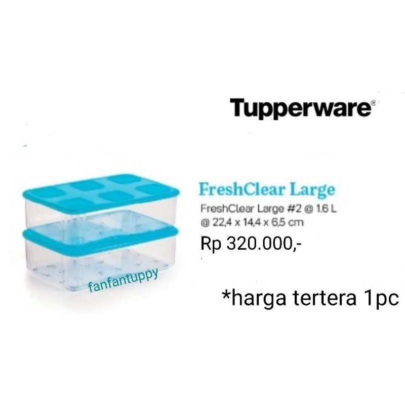 Jual Fresh Clear Large Tupperware | Shopee Indonesia