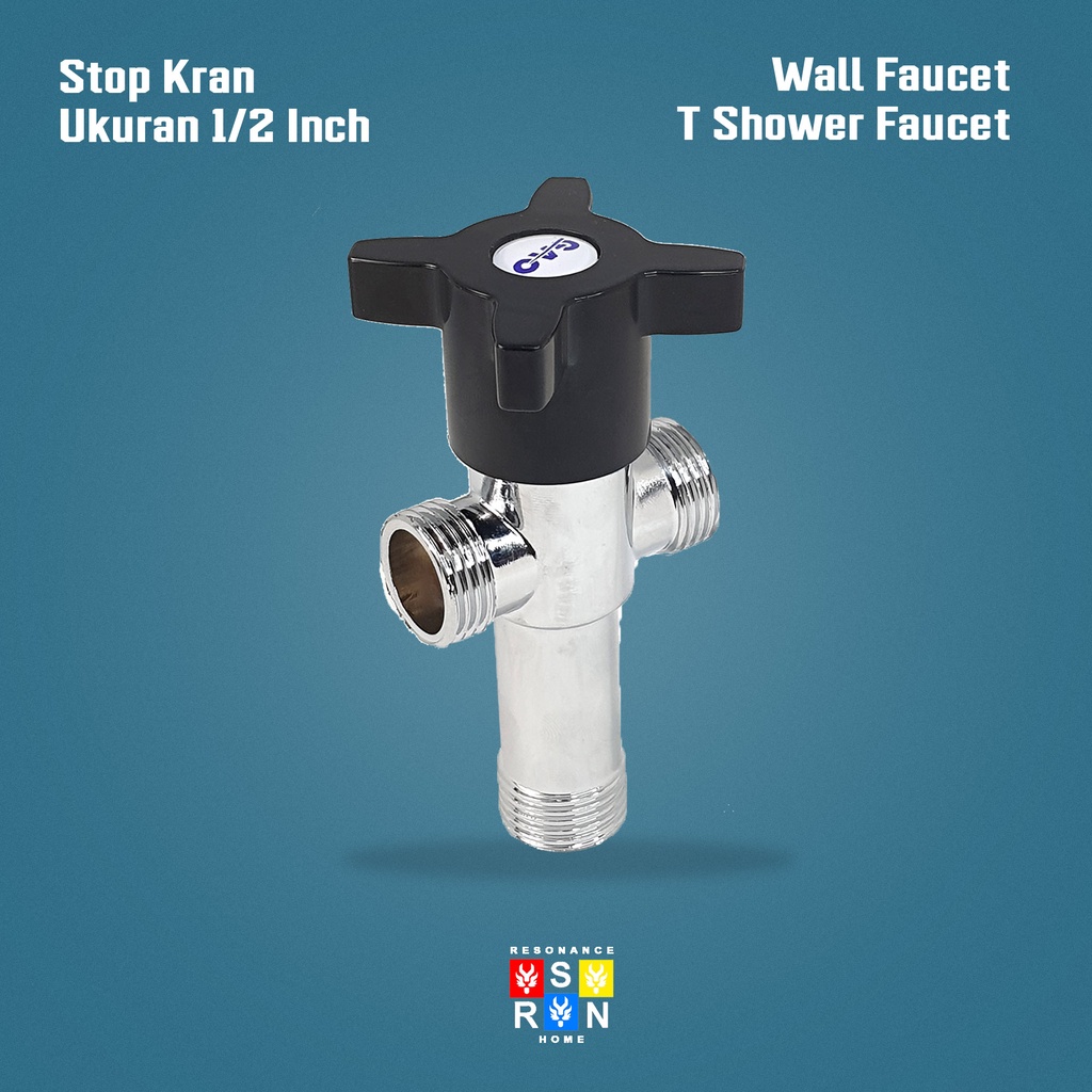 Jual Stop Kran Shower T Cabang Kloset Warna 1/2 Inch Resonance Home ...