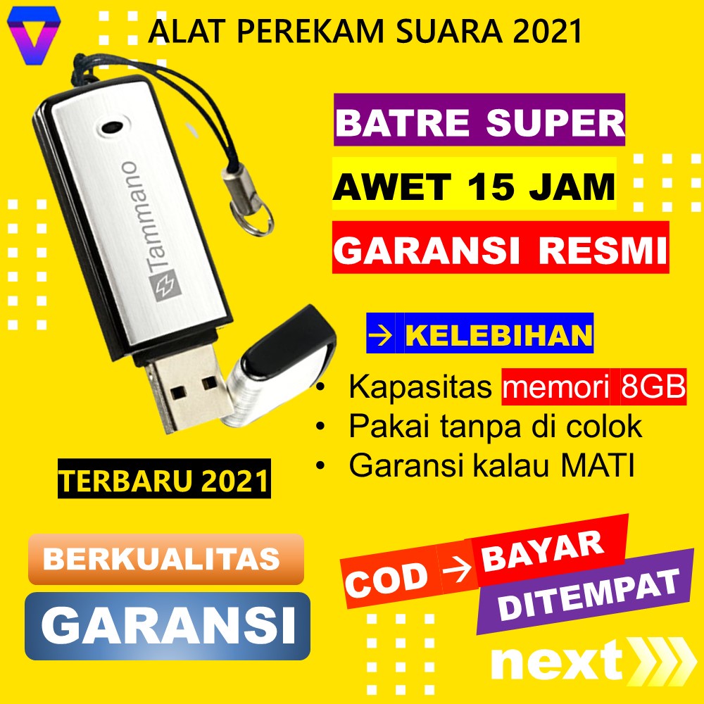 Jual ALAT PEREKAM SUARA TERSEMBUNYI PENYADAP SUARA VOICE RECORDER MINI ...
