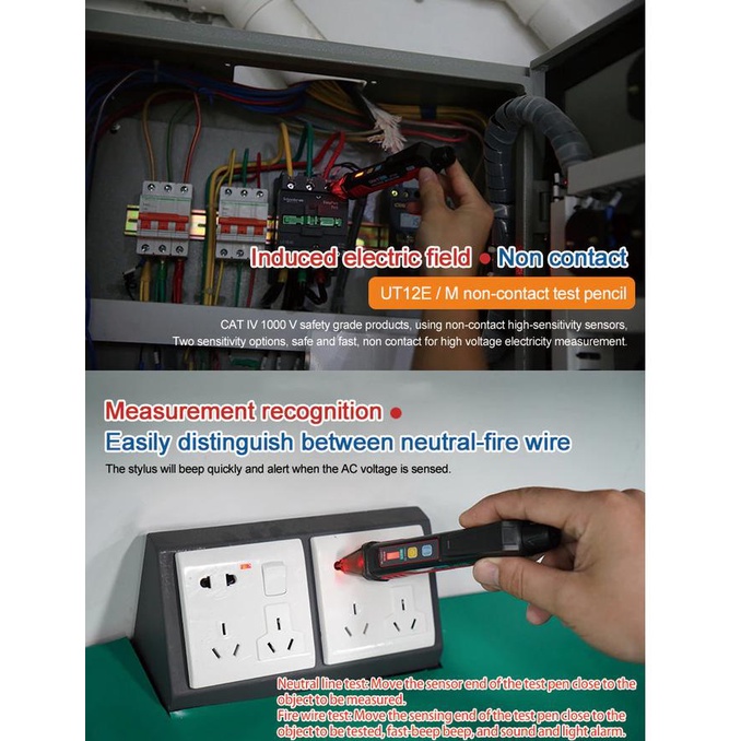 Jual Uni-T Socket Wall Ac Voltage Detector Electric Sensor Test Pen ...