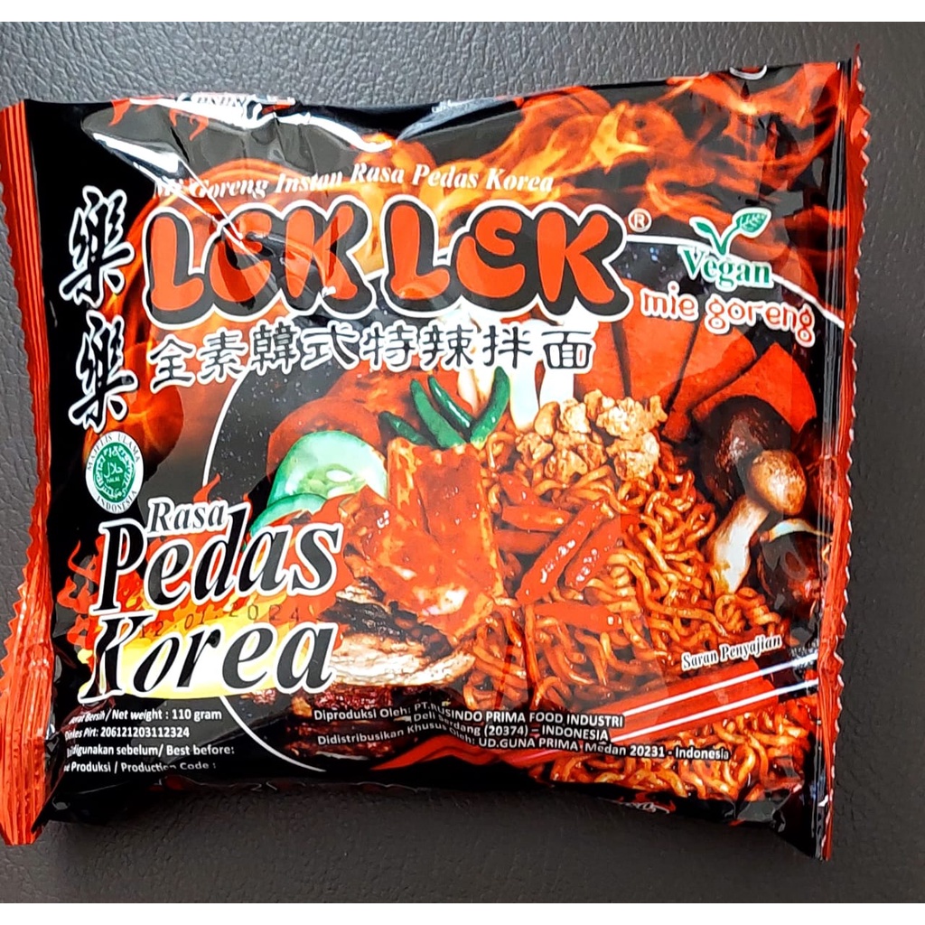 Jual Lek Lek Vegan mie goreng rasa Pedes Korea | Shopee Indonesia