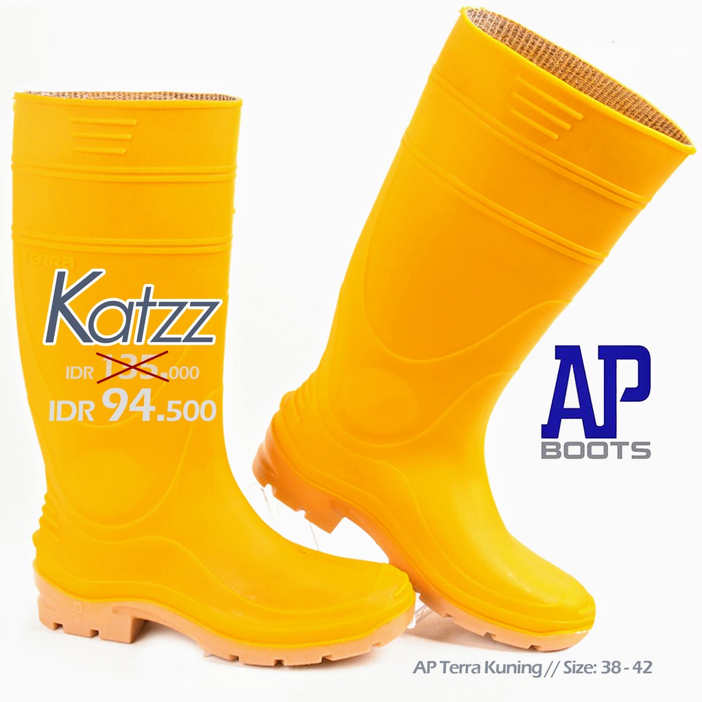 Jual AP Boots Sepatu Boot Kuning Tinggi paling populer untuk Kontruksi ...