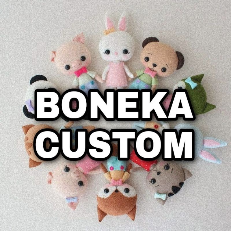 Jual Boneka Custom - Boneka Flanel [Baca Deskripsi] | Shopee Indonesia