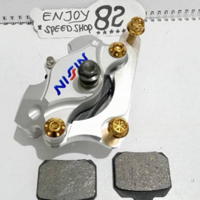 Jual Paket Kaliper 2p 2 Piston Plus Baut Pb Probolt Breket Supra Wave Karisma | Shopee Indonesia