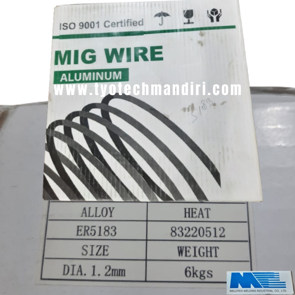 Jual Kawat Las Aluminium TIG MIG WIRE 1.2Mm ER5183 ALLOY / MTL | Shopee ...