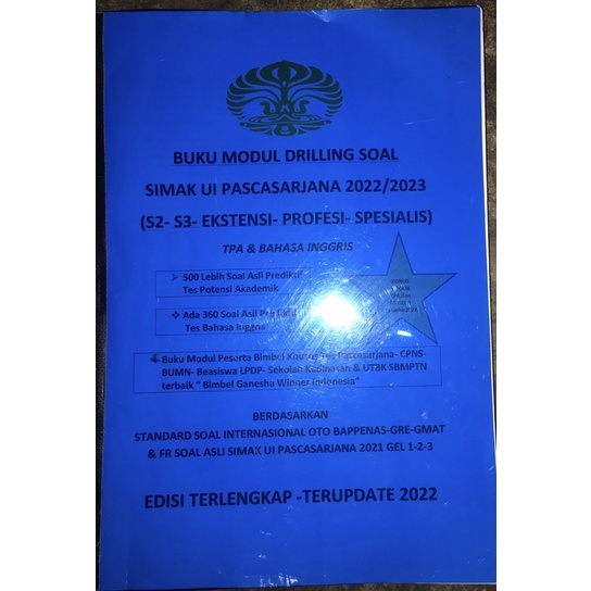 Jual Drilling Soal SIMAK UI Pascasarjana (BOOKED) | Shopee Indonesia Jual Drilling Soal SIMAK UI Pascasarjana (BOOKED) | Shopee Indonesia