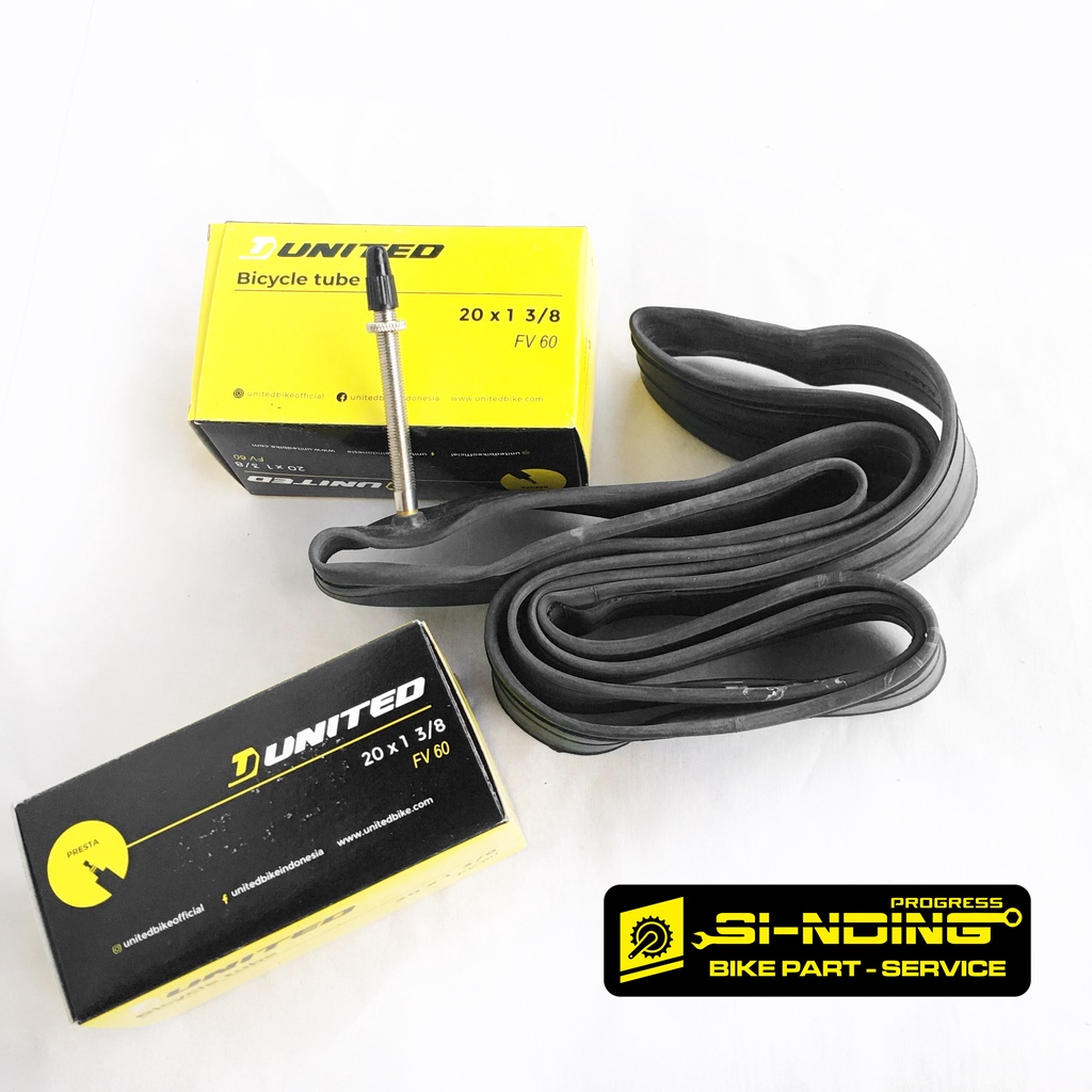 Jual Ban Dalam Sepeda United 20 X 1 3/8 Presta FV 60 mm | Shopee Indonesia