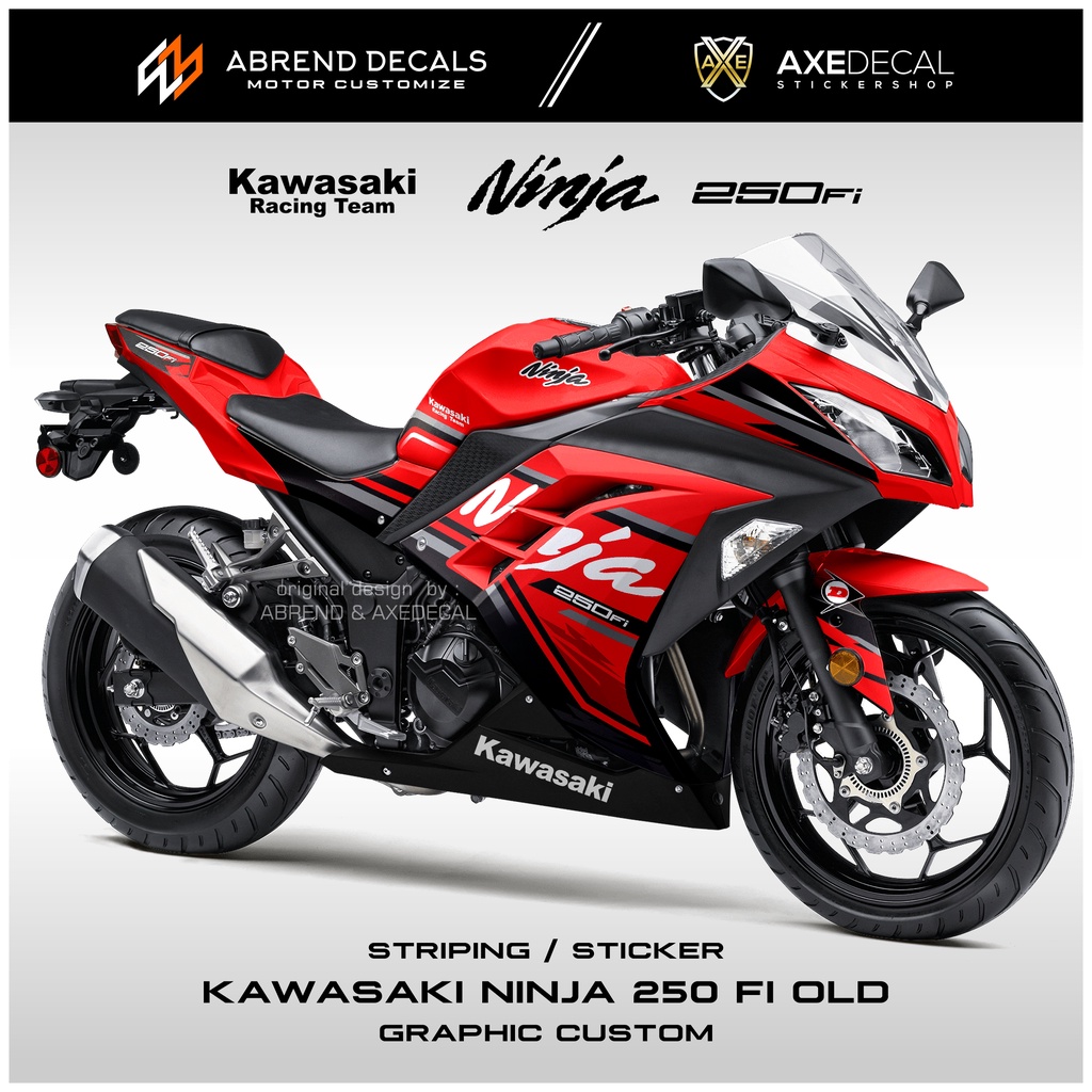 Jual Striping Ninja 250 Fi Graphic Custom / Stiker Motor Kawasaki Ninja ...