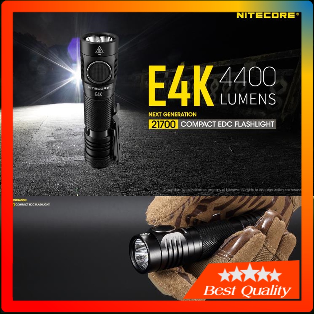 Jual NITECORE E4K Senter LED Super Terang 4xCREE XP-L2 V6 4400 Lumens ...