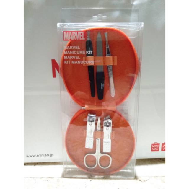 Jual Miniso Marvel Manicure Kit / Alat Manicure | Shopee Indonesia