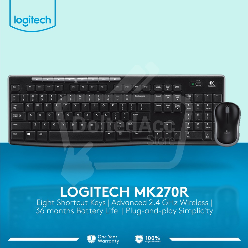 Jual Logitech MK 270r Wireless Combo | Shopee Indonesia