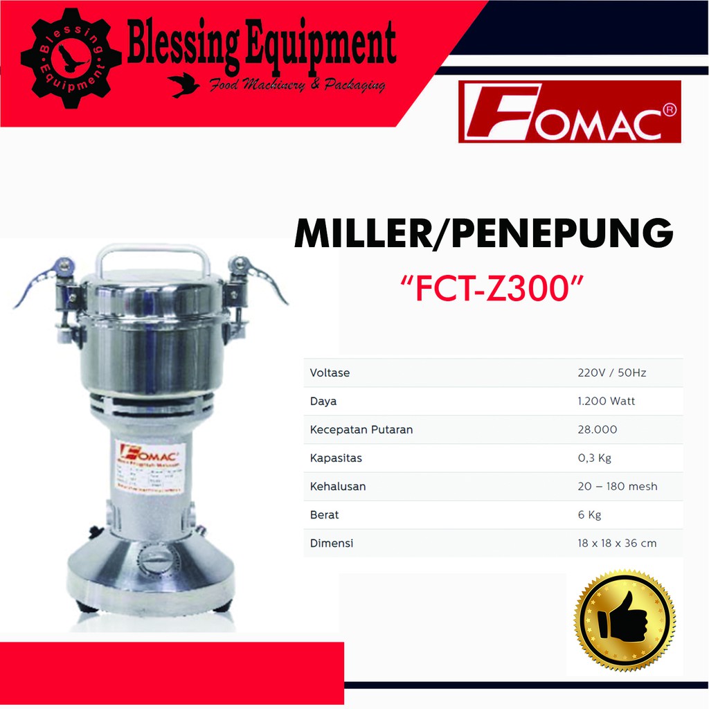 Jual FCT-Z300 Miller Machine/Mesin Penggilingan Gula "Fomac" | Shopee ...