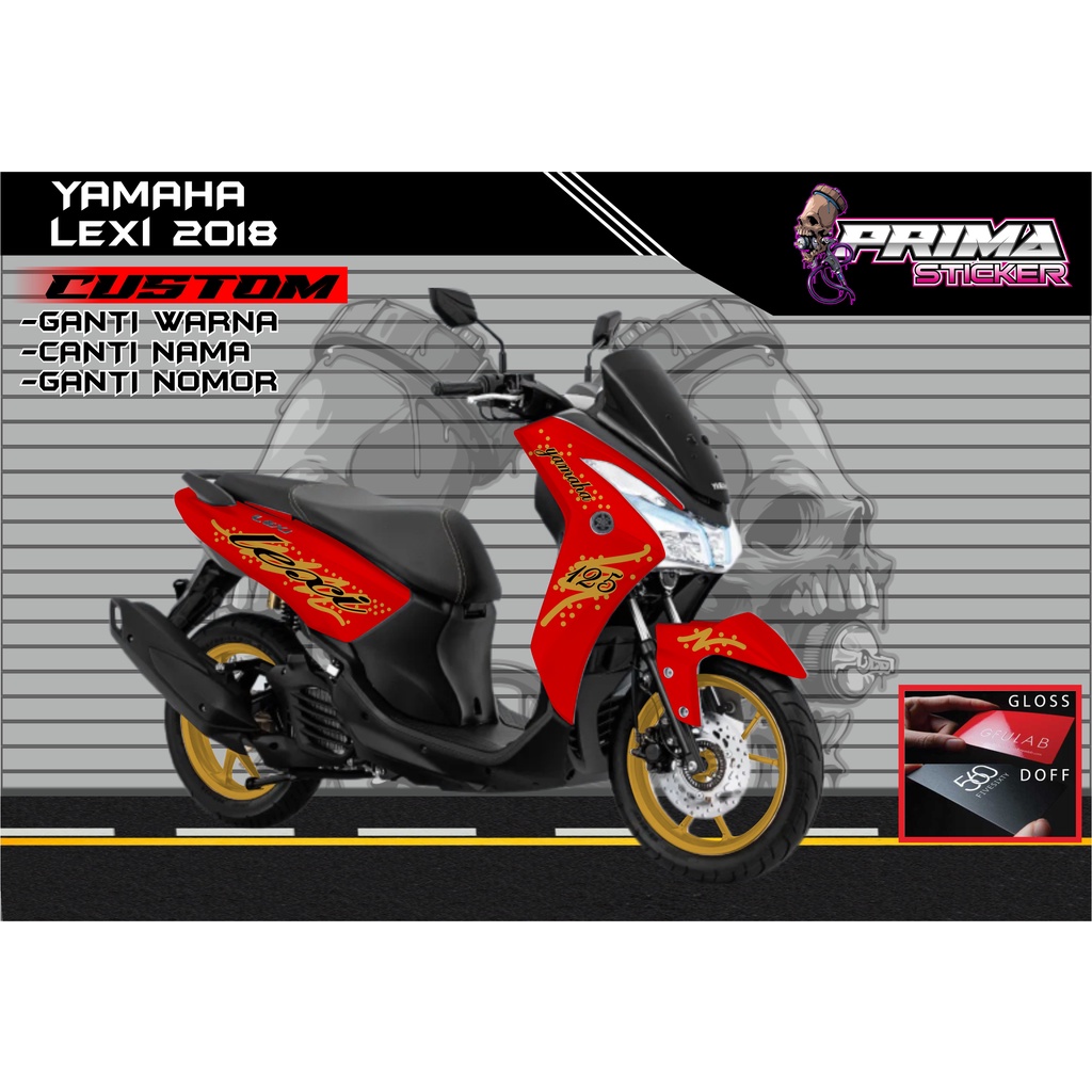 Jual Sticker Decal Yamaha Lexi FULL BODY, sticker lexi | Shopee Indonesia