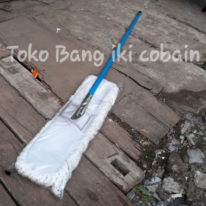 Jual Pelan Lantai Lobby Kain Pel Lantai Loby Duster 50cm Putih Alat Pel ...