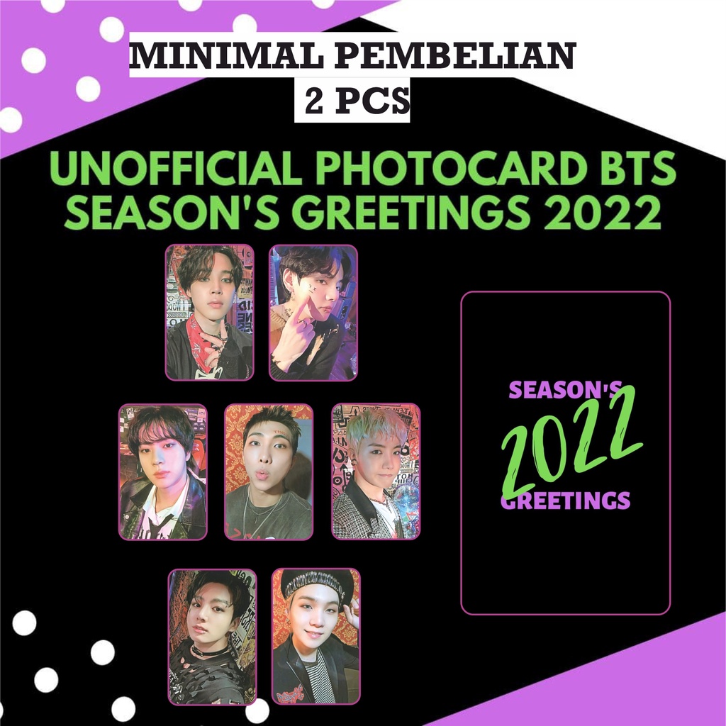 Jual (SATUAN/SET MEMBER) PHOTOCARD BTS SEASON GREETING 2022 PC SG 2022 ...