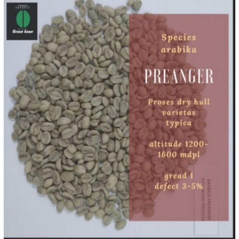 Jual greenBean/bijikopi-arabika-JAVA-PREANGER-GUNUNG-HALU-dryhull-1kg | Shopee Indonesia