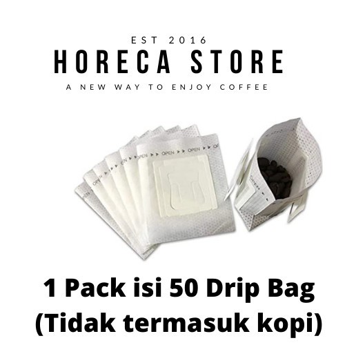 Jual Coffee Drip Bag isi 50pcs / Kertas Penyaring kopi Drip Bag isi 50 ...