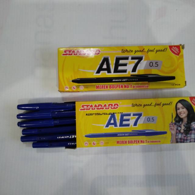 Jual Ballpoint pen Pulpen pena standard AE7 | Shopee Indonesia