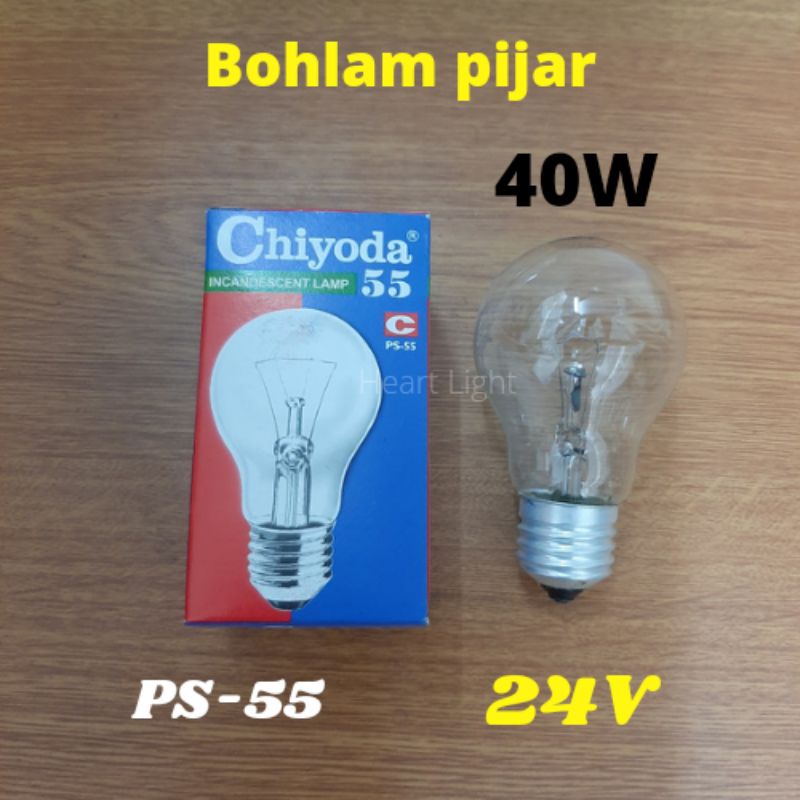 Jual LAMPU PIJAR CHIYODA 40W CLEAR 24V PS55/BOHLAM PIJAR 40W CLEAR ...