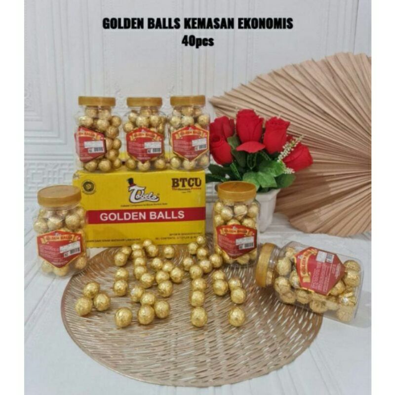 Jual Cokelat Tobelo Golden Balls isi 6 Toples/Box BTCU Chocolate Coklat ...
