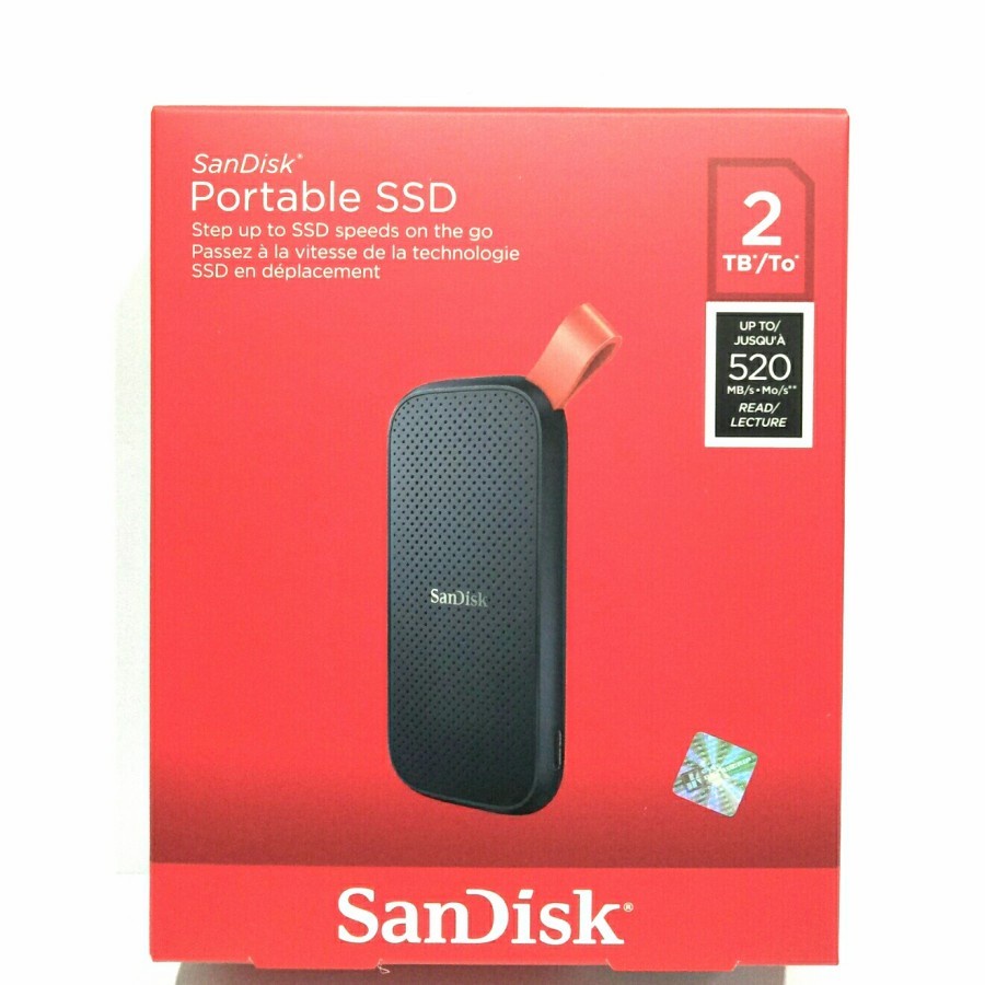 Jual SanDisk E30 Portable SSD External 2TB Up To 520MBps USB 3.2 | Shopee Indonesia
